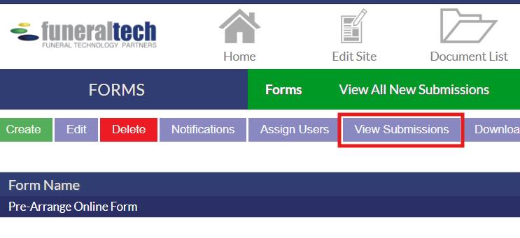 Form Submissions